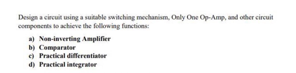 Solved Design a circuit that can do thats function | Chegg.com