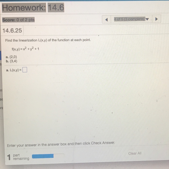 Solved Core 0 Of 2 4 Of 5 3 Compl 14 6 25 Find The