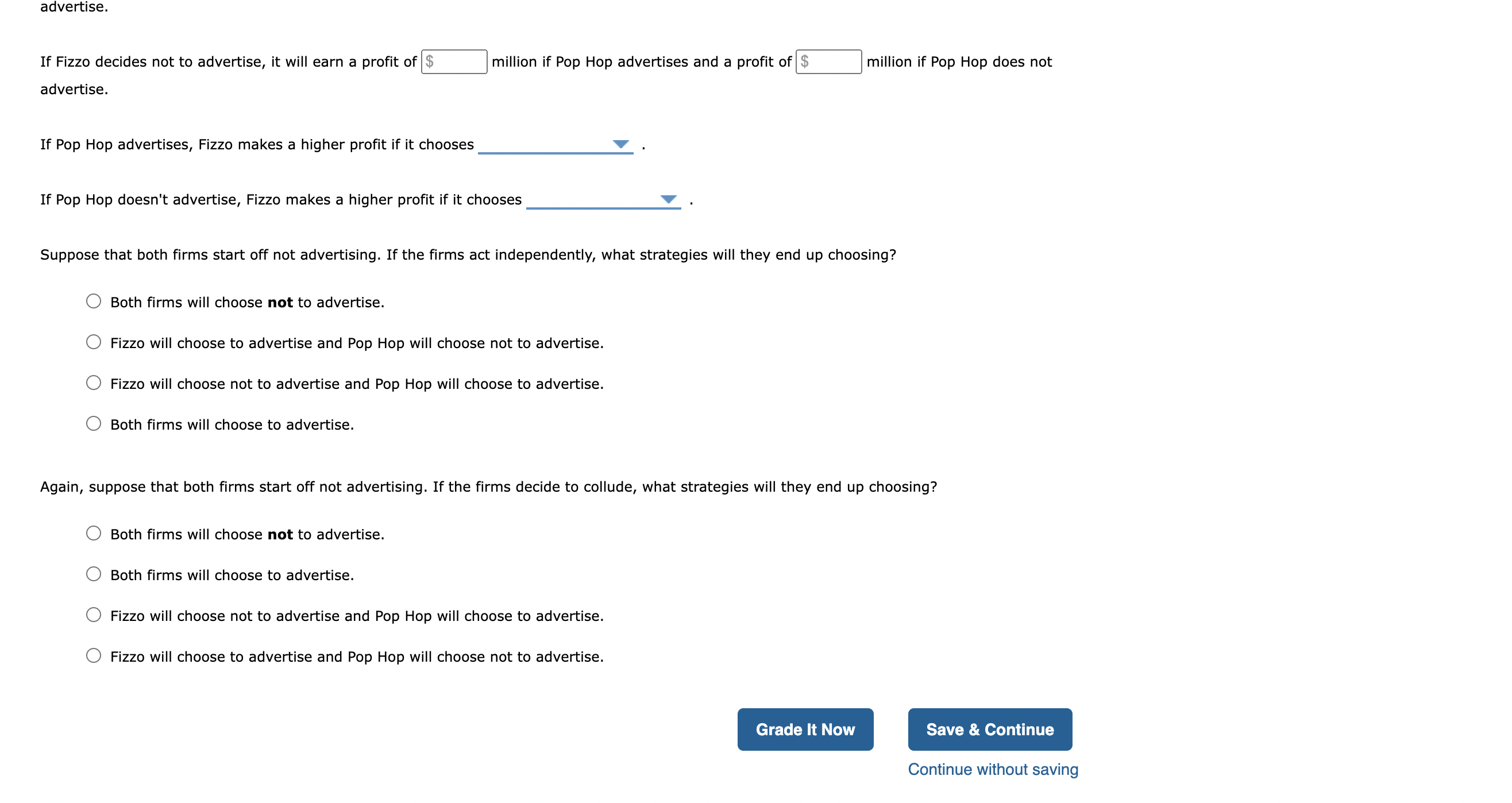 Solved Suppose that Fizzo and Pop Hop are the only two firms | Chegg.com