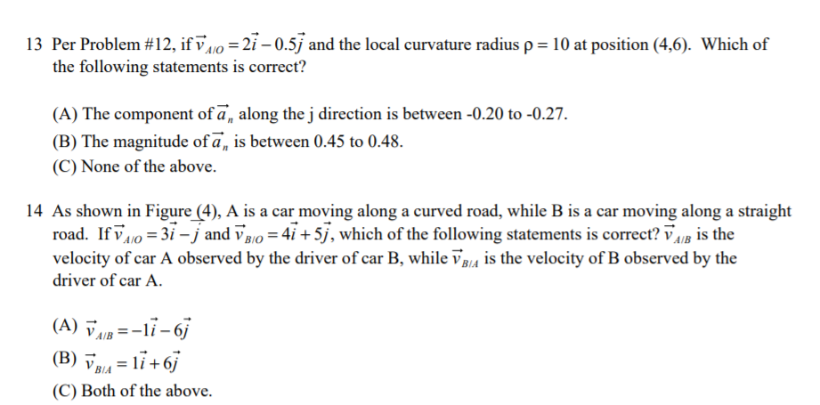 Solved Figure (4) y A (4,6) ĎALO B UB/O o X 12 Particle A | Chegg.com