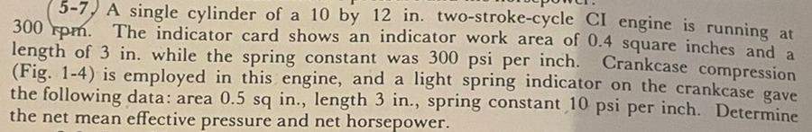 Solved 300 5-7. A single cylinder of a 10 by 12 in. | Chegg.com