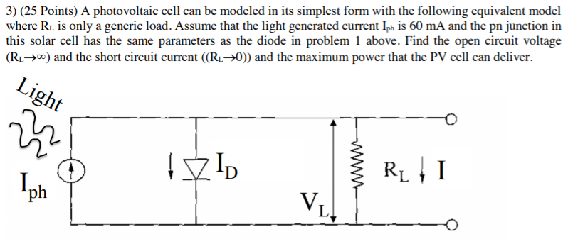 Solved Assume an ideality factor n=1. The diode reverse | Chegg.com