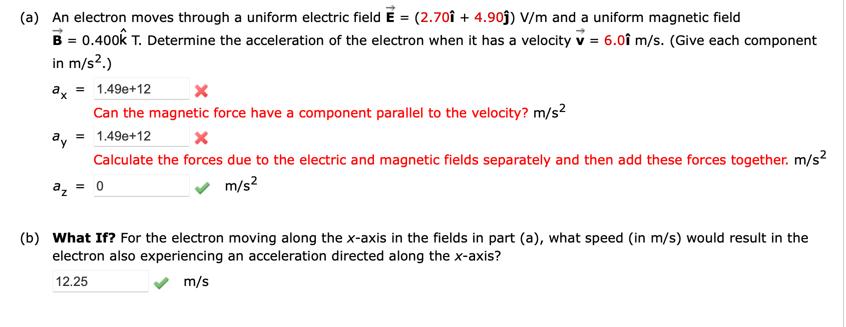 Solved A An Electron Moves Through A Uniform Electric