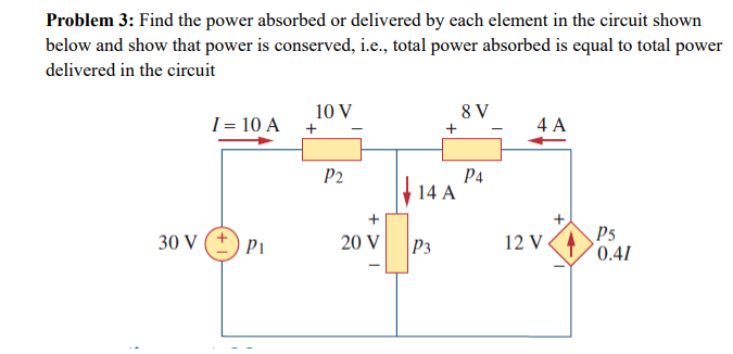Solved Show me the steps to solve Problem 3: Find the power | Chegg.com