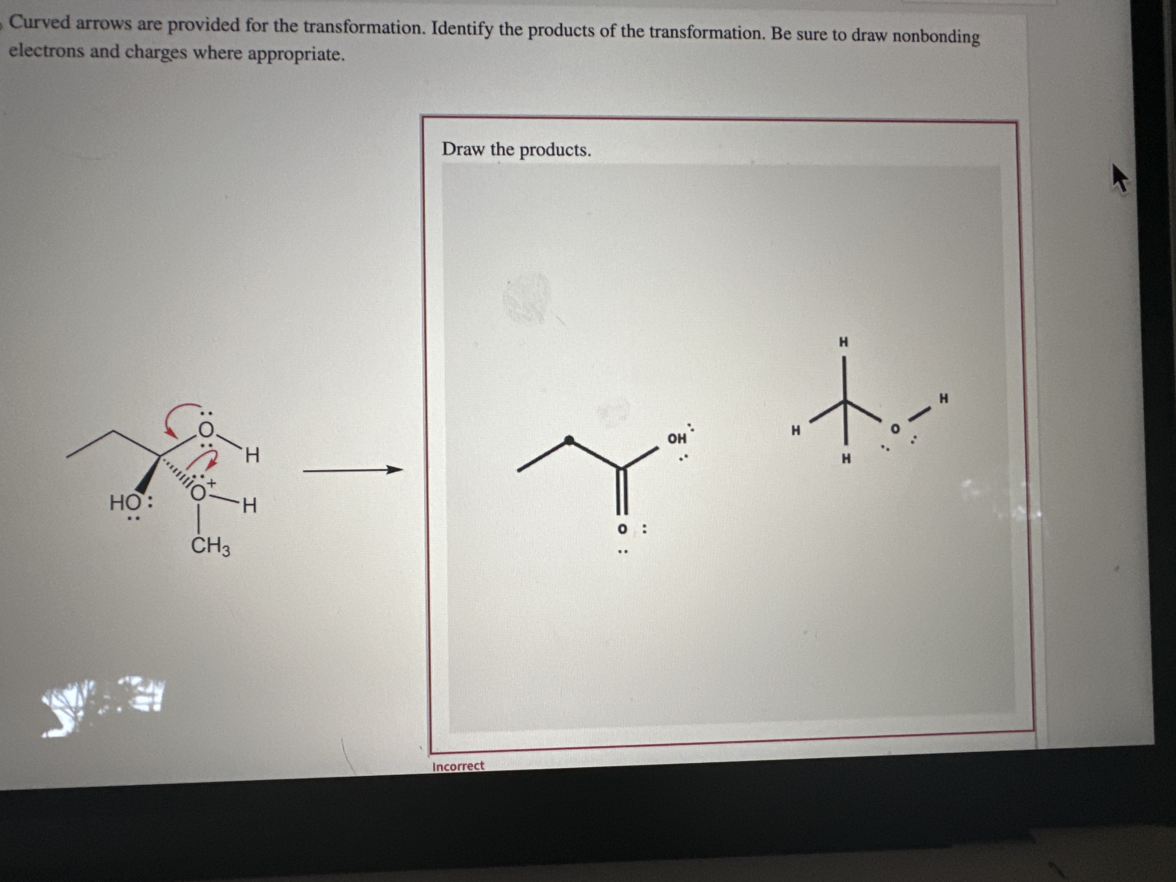 Solved Curved arrows are provided for the transformation. | Chegg.com