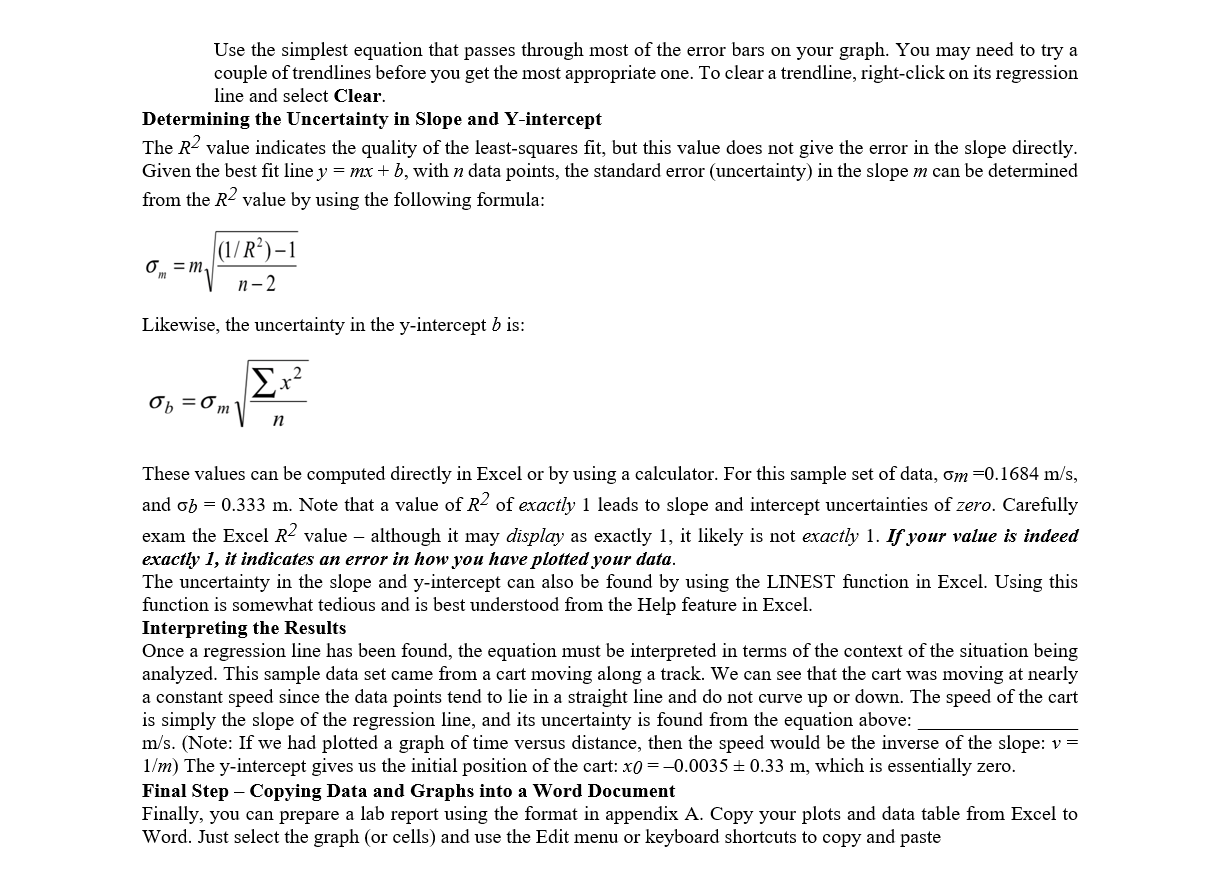 Part 3. Error Propagation This tutorial will lead you | Chegg.com