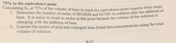 Solved Calculate Ka value at different points in specific | Chegg.com