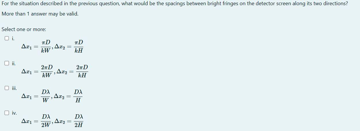 Solved Consider a rectangular aperture with width W along | Chegg.com