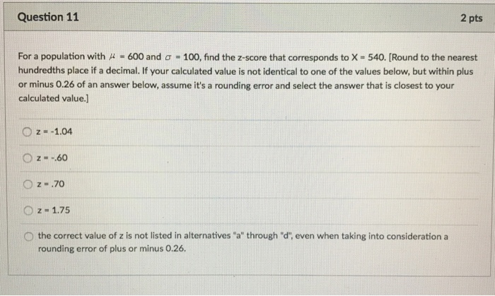 Solved For a population with mu = 600 and sigma = 100, find | Chegg.com