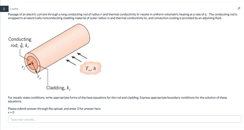 Solved Passage of an electric current through a long | Chegg.com