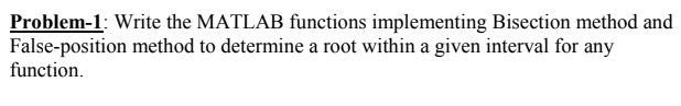 Solved Problem 1 Write The Matlab Functions Implementing 8280