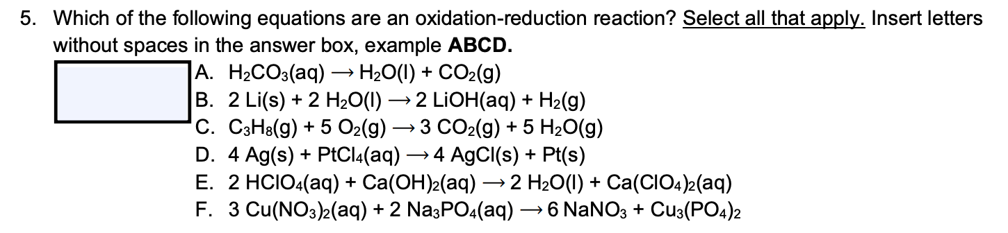 Solved 1. Which assignment of oxidation number is INCORRECT | Chegg.com