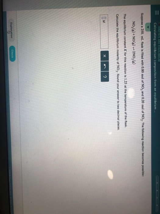 Solved Calculating equilibrium composition from an | Chegg.com Solved Calculating equilibrium composition from an | Chegg.com