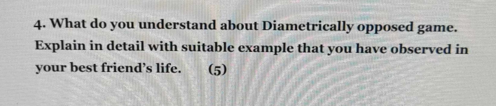 Solved What do you understand about Diametrically opposed | Chegg.com