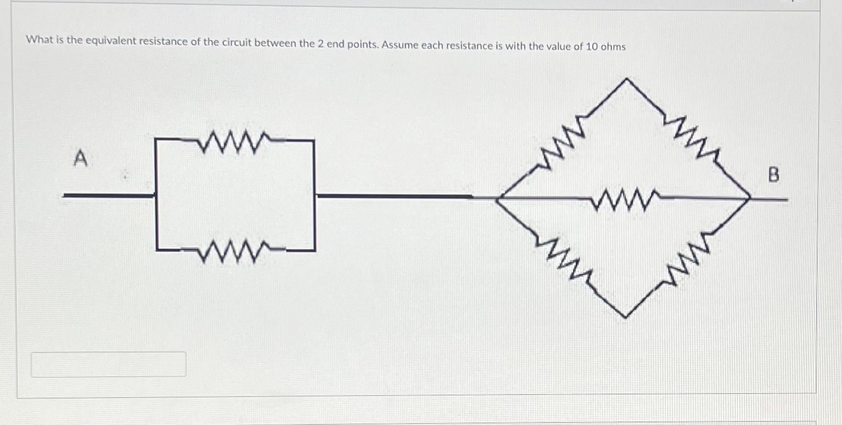 Solved What is the equivalent resistance of the circuit | Chegg.com Solved What is the equivalent resistance of the circuit | Chegg.com