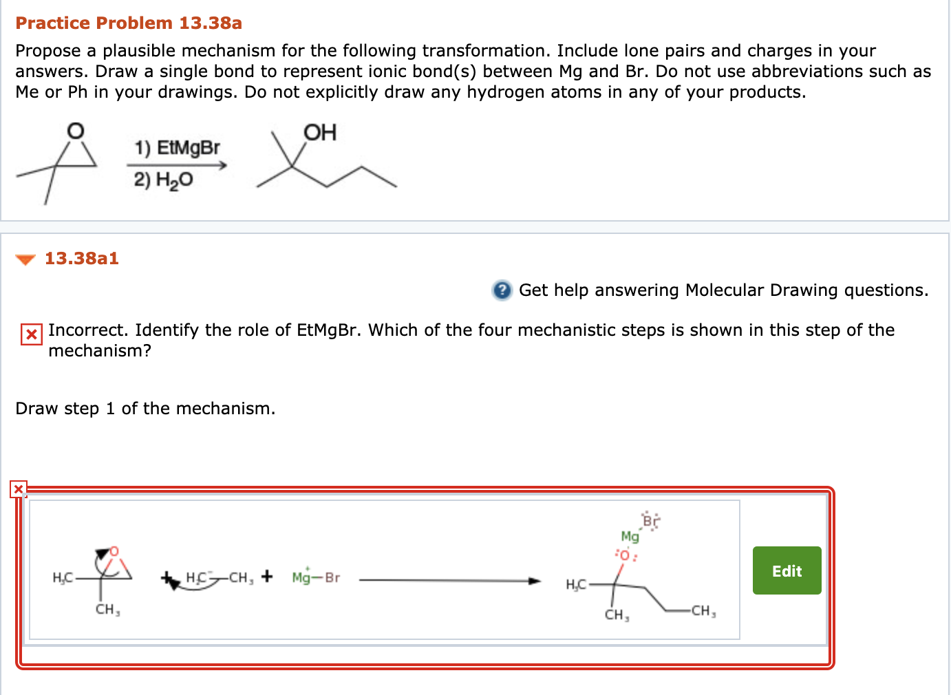 Solved Practice Problem 13.38a Propose a plausible mechanism | Chegg.com