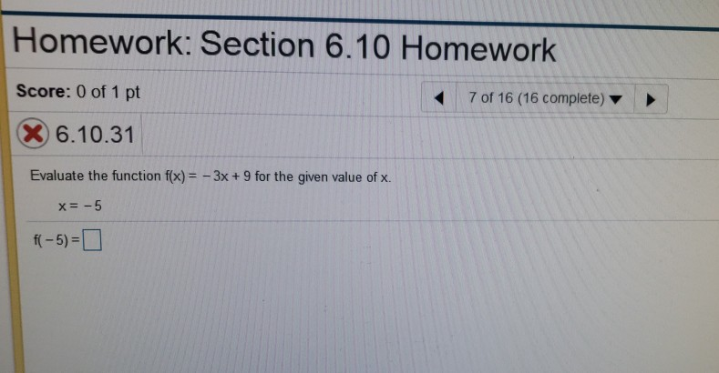 Solved Homework Section 6 10 Homework Score 0 Of 1 Pt 7 Of