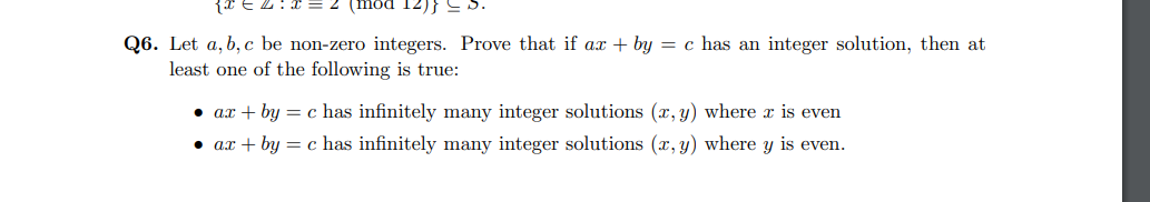 Solved 26. Let a,b,c be non-zero integers. Prove that if | Chegg.com