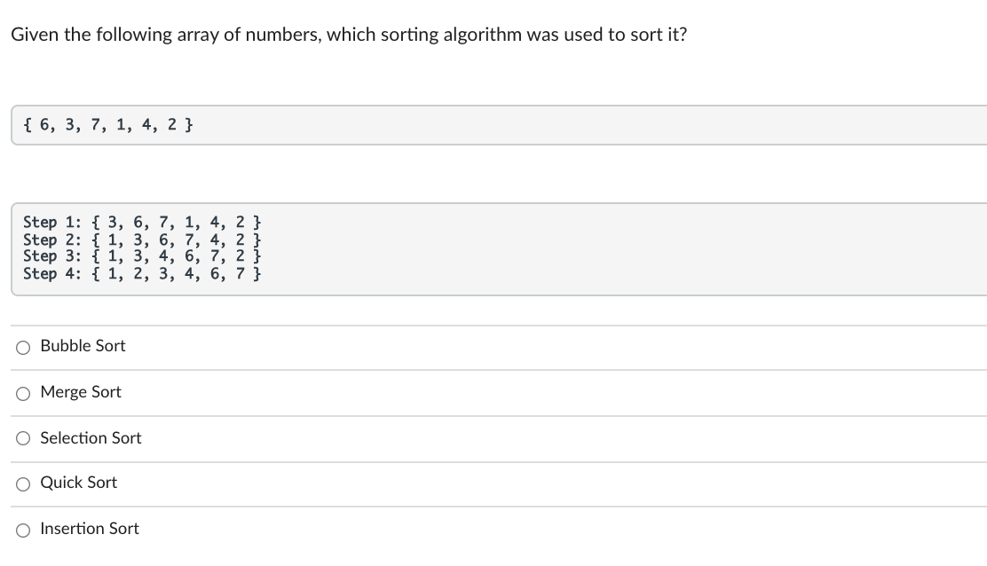 Solved Which sort routine has the same time complexity | Chegg.com