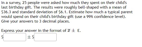 Solved In a survey, 25 people were asked how much they spent | Chegg.com