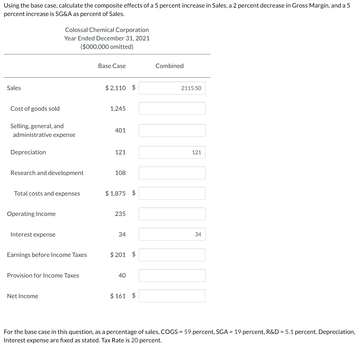 Solved Using the same case, calculate the independent | Chegg.com
