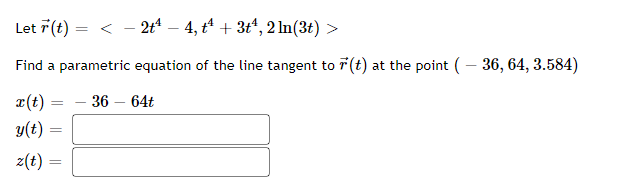 Solved Let r(t)= Find a parametric | Chegg.com