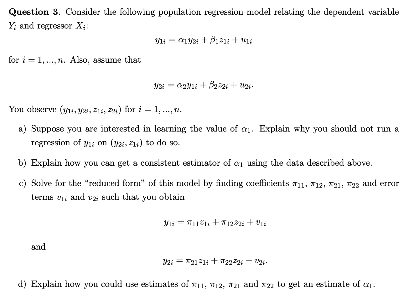 Question 3. Consider the following population | Chegg.com