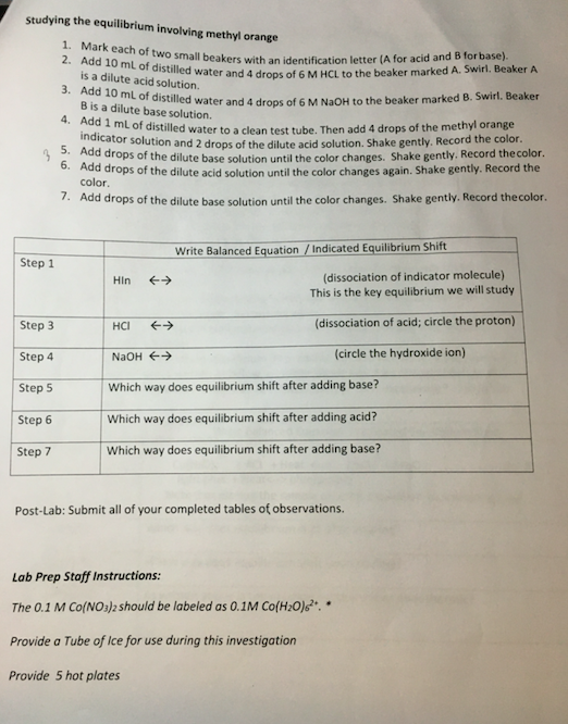 Solved 1. Mark each of two small beakers with an | Chegg.com