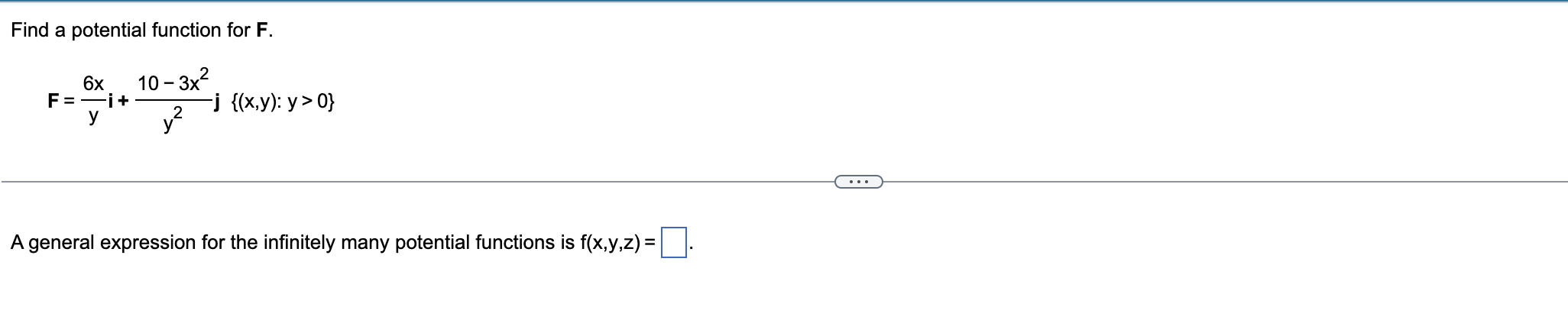 Solved Find a potential function for F. | Chegg.com