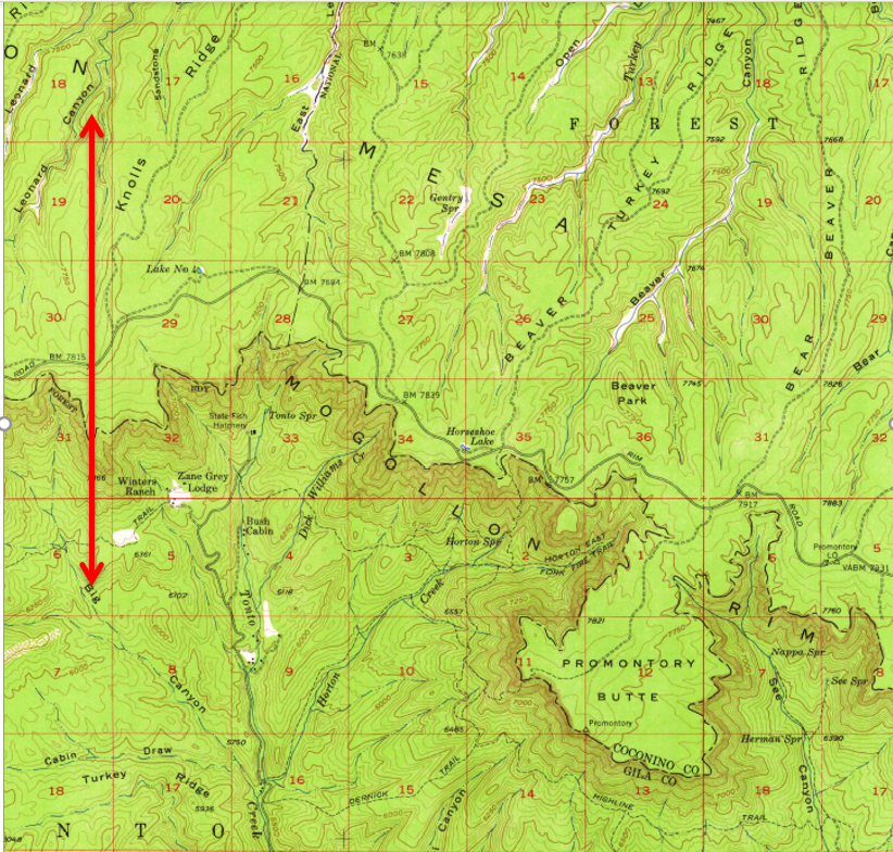 Now let’s get an idea of how steep that Mogollon Rim | Chegg.com