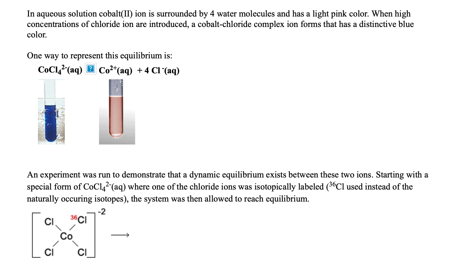 In aqueous solution cobalt(II) ion is surrounded by 4 | Chegg.com