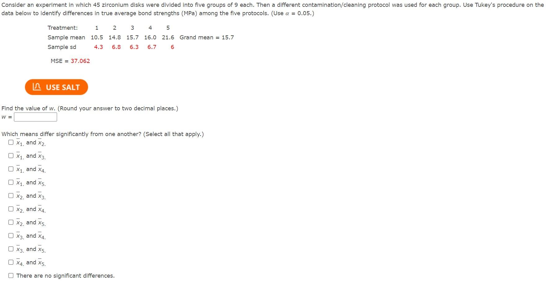 Solved Consider an experiment in which 45 zirconium disks | Chegg.com