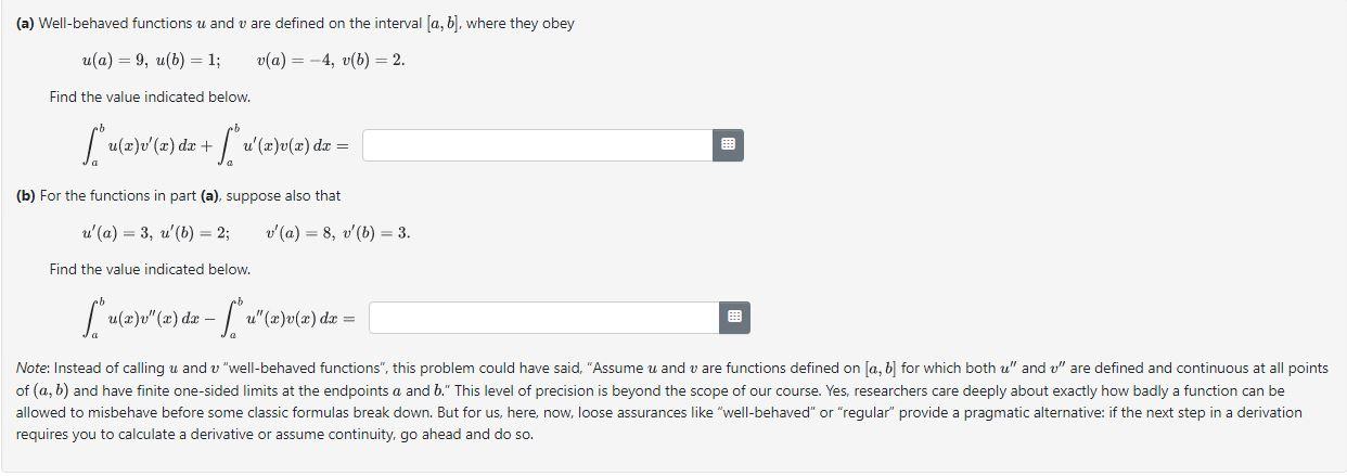 Solved (a) Well-behaved functions u and v are defined on the | Chegg.com