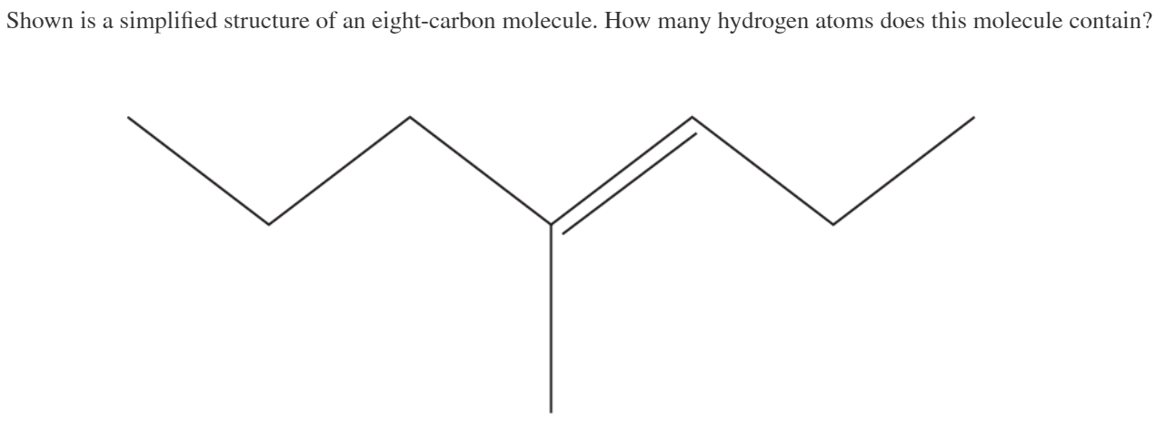 Solved Shown is a simplified structure of an eight-carbon | Chegg.com
