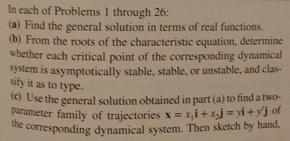 Solved In each of Problems 1 through 26: (a) Find the | Chegg.com