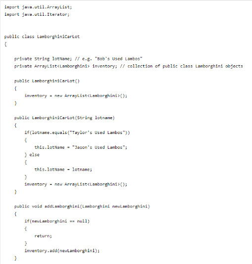 import java.util.ArrayList; import java.util. | Chegg.com