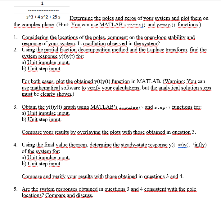s^{\wedge} 3+4 ﻿s^{\wedge} 2+25 \mathrm{~s} \quad | Chegg.com