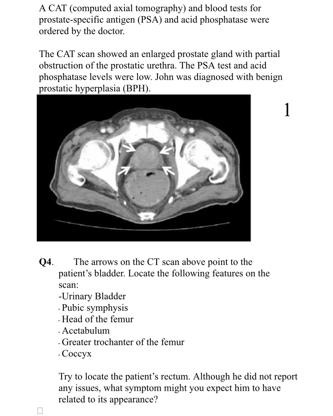 Solved A CAT (computed axial tomography) and blood tests for | Chegg.com
