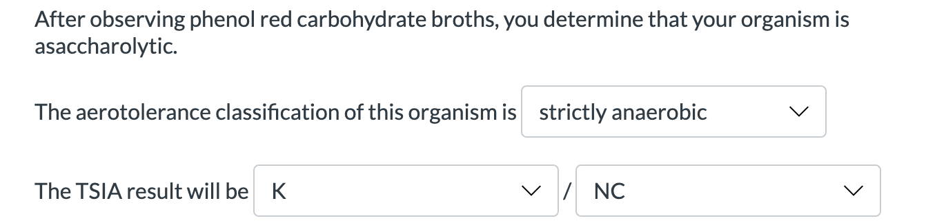 Solved After observing phenol red carbohydrate broths, you | Chegg.com