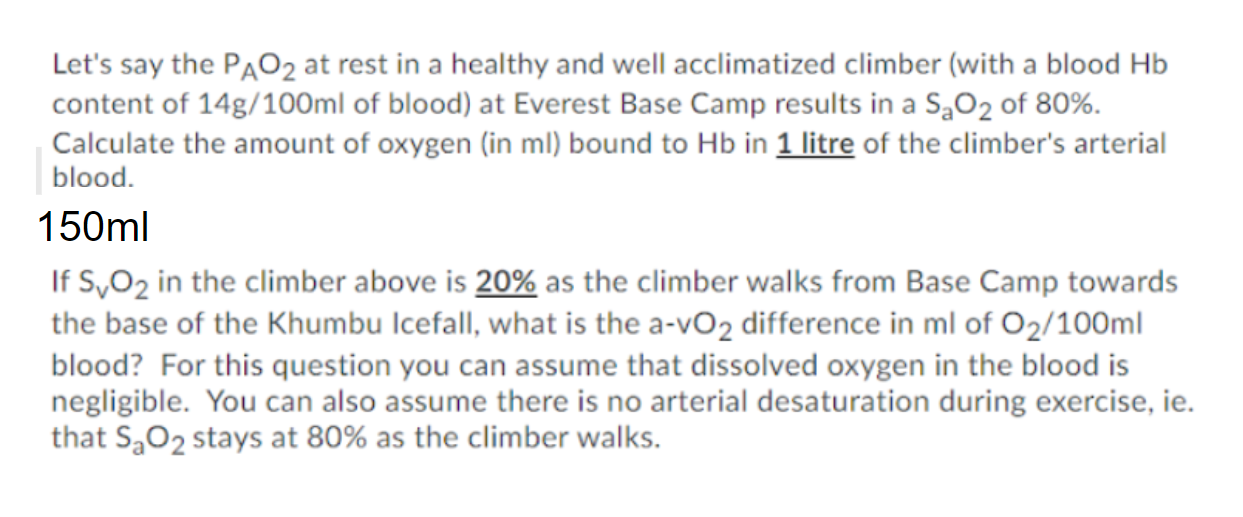 Solved Let's say the PAO2 at rest in a healthy and well | Chegg.com