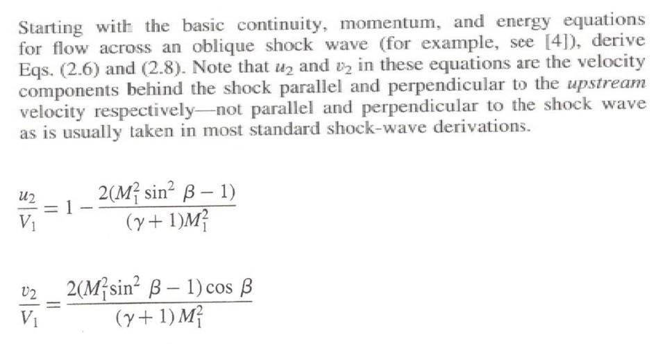 Solved Starting with the basic continuity, momentum, and | Chegg.com