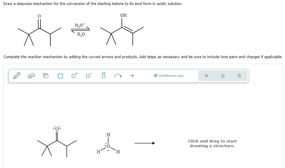 Solved mplete the reaction mechanism by adding the curved | Chegg.com