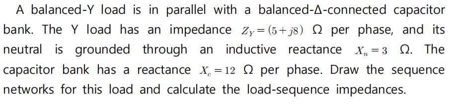 Solved A balanced- Y load is in parallel with a balanced- | Chegg.com