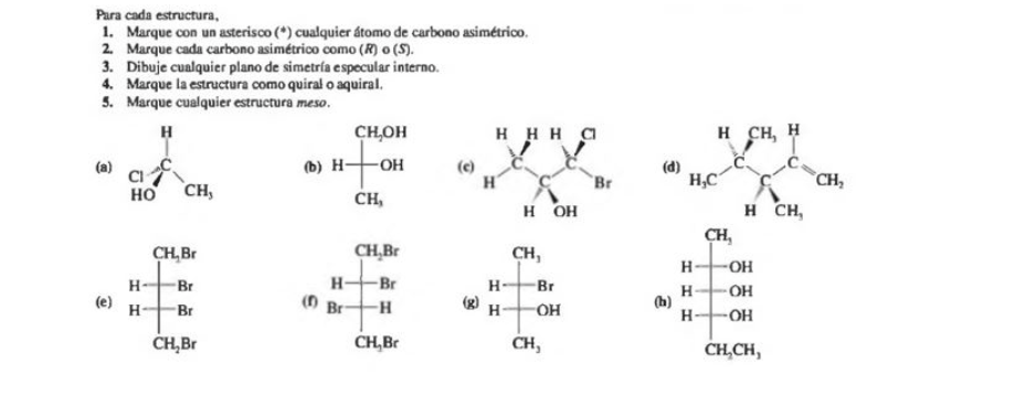 Solved For each structure. 1. Mark with an asterisk (*) any | Chegg.com