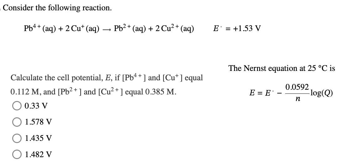 Solved Consider the following | Chegg.com