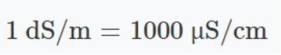 Solved \r\n\\( 1 \\mathrm{dS} / \\mathrm{m}=1000 \\mu | Chegg.com