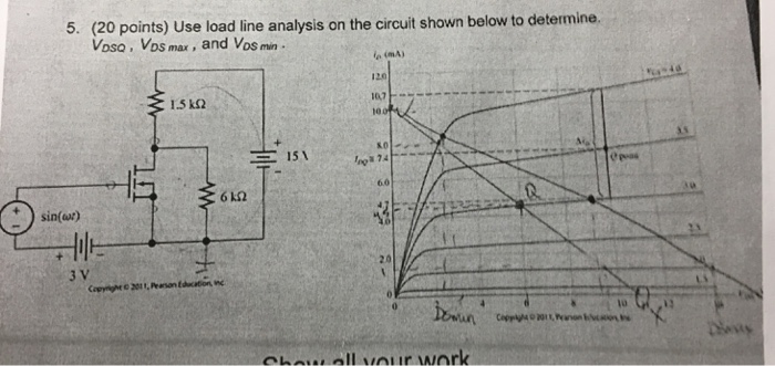 Solved Use load line analysis on the circuit shown below to | Chegg.com