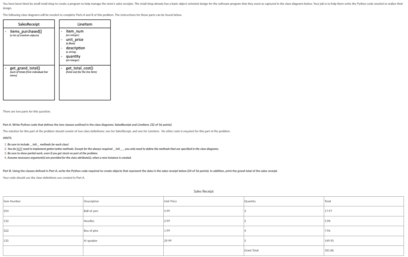 Solved can i have this in python with instruction how you | Chegg.com