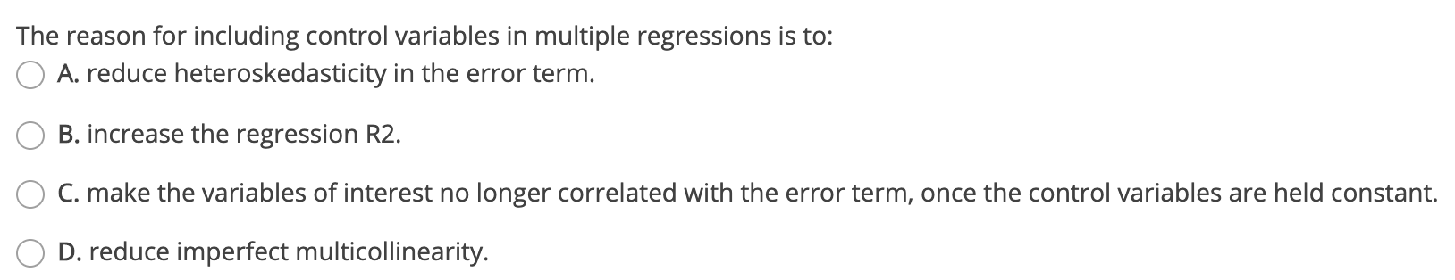 Solved When you have an omitted variable problem, the | Chegg.com