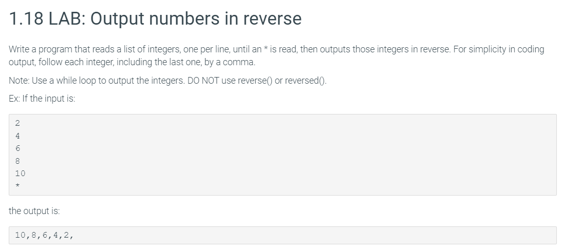 Solved Write a program that reads a list of integers, one | Chegg.com